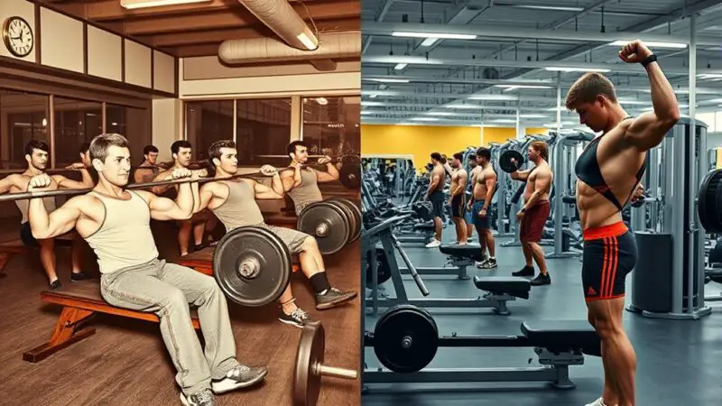 The Evolution of Bodybuilding Gym Training Over the Decades - GymNstrength
