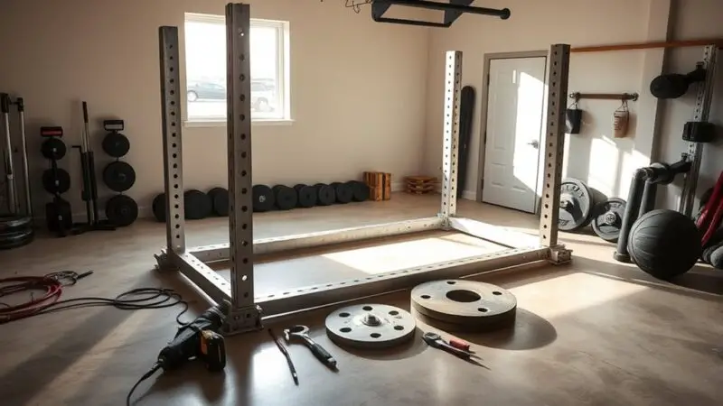 How to Build a DIY Power Rack for a Home Gym - GymNstrength